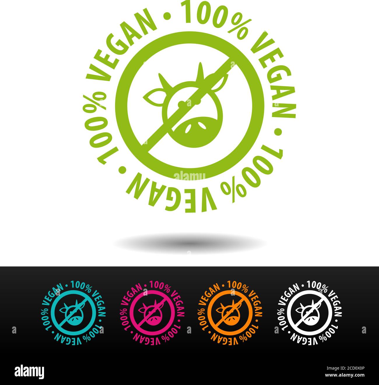 Veganes Logo Stockfotos und -bilder Kaufen - Alamy