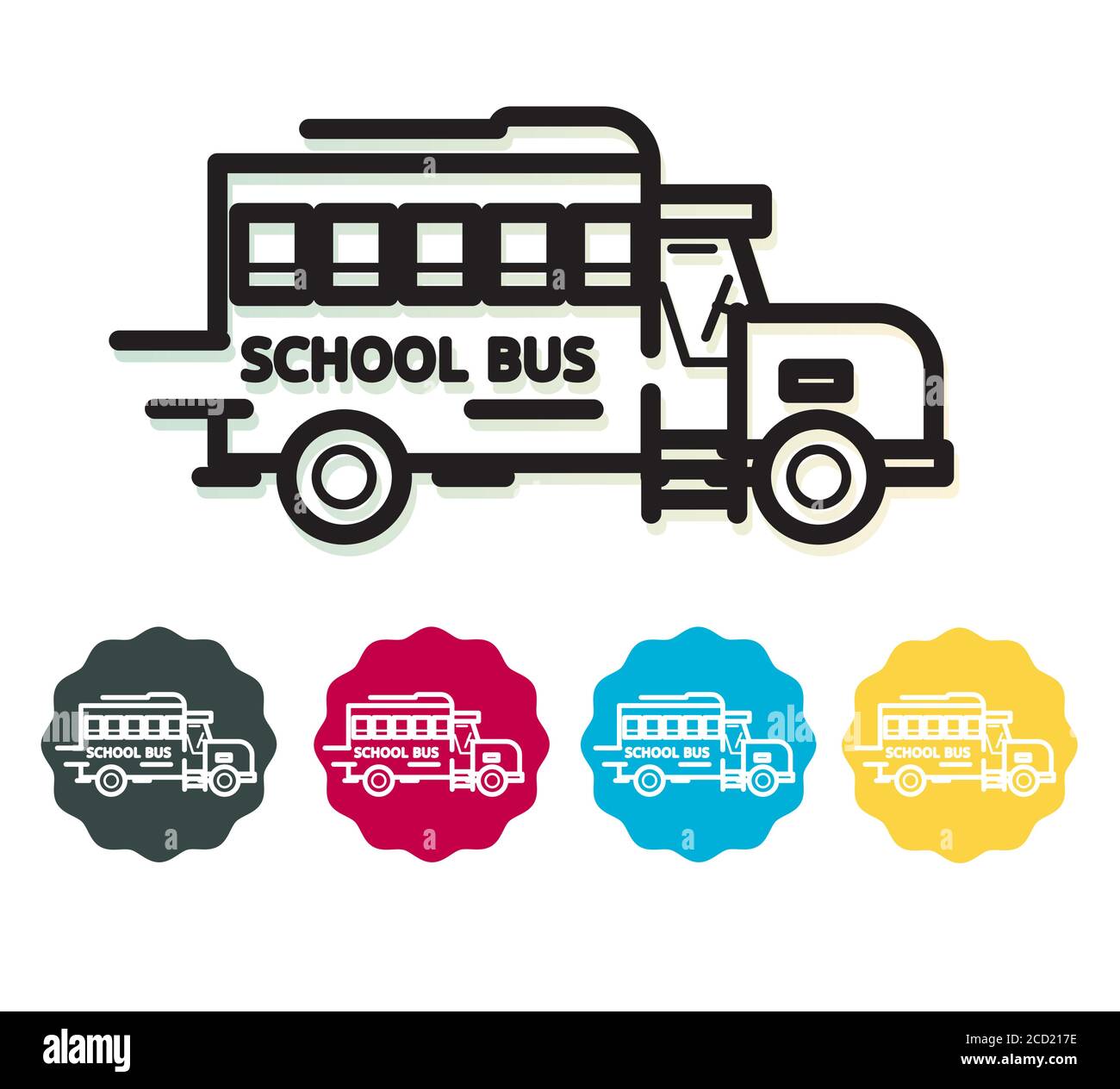 Schoolbus icon -Fotos und -Bildmaterial in hoher Auflösung – Alamy