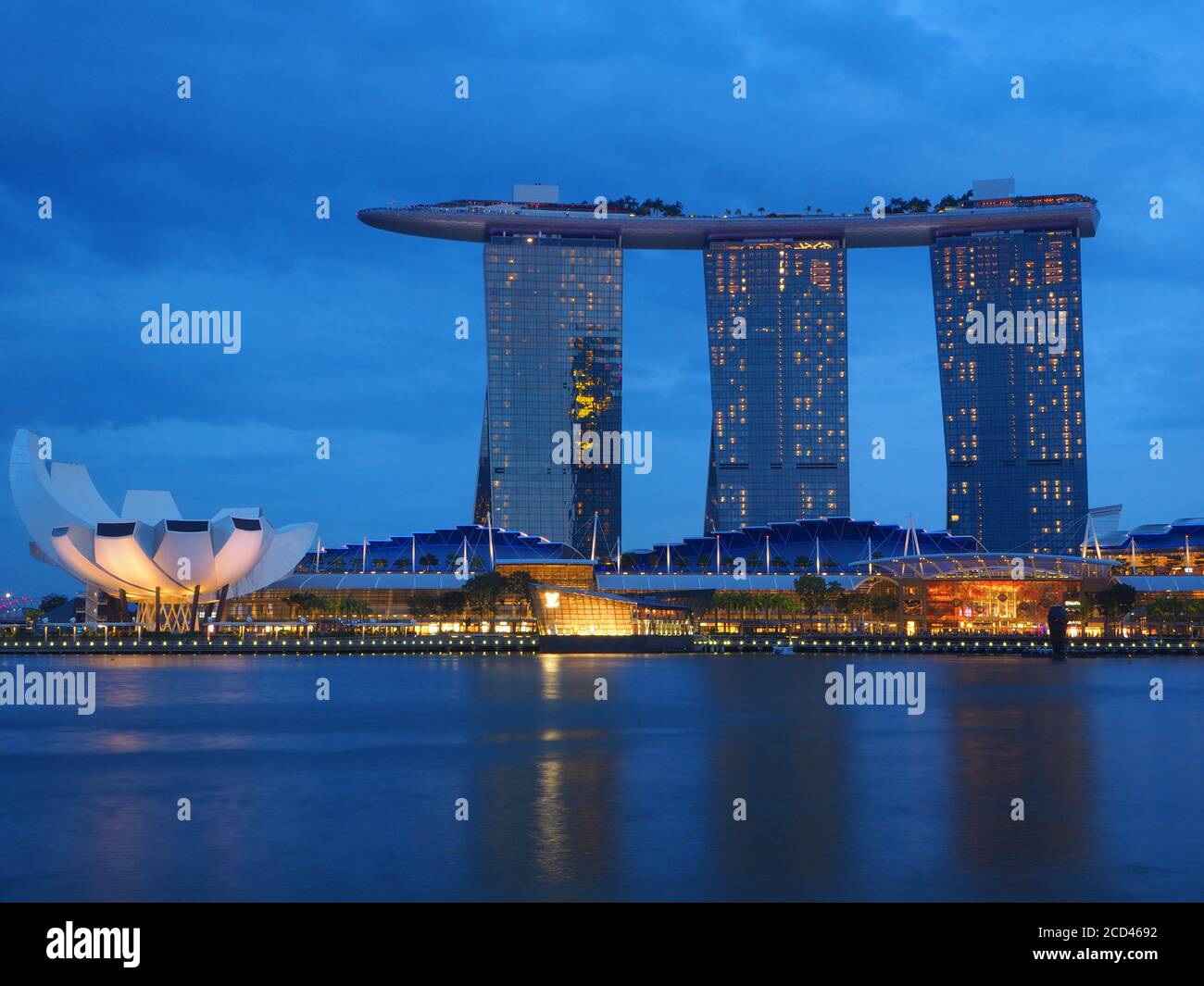 Marina Bay Sands Hotel, Marina Bay, Singapur Stockfotografie - Alamy