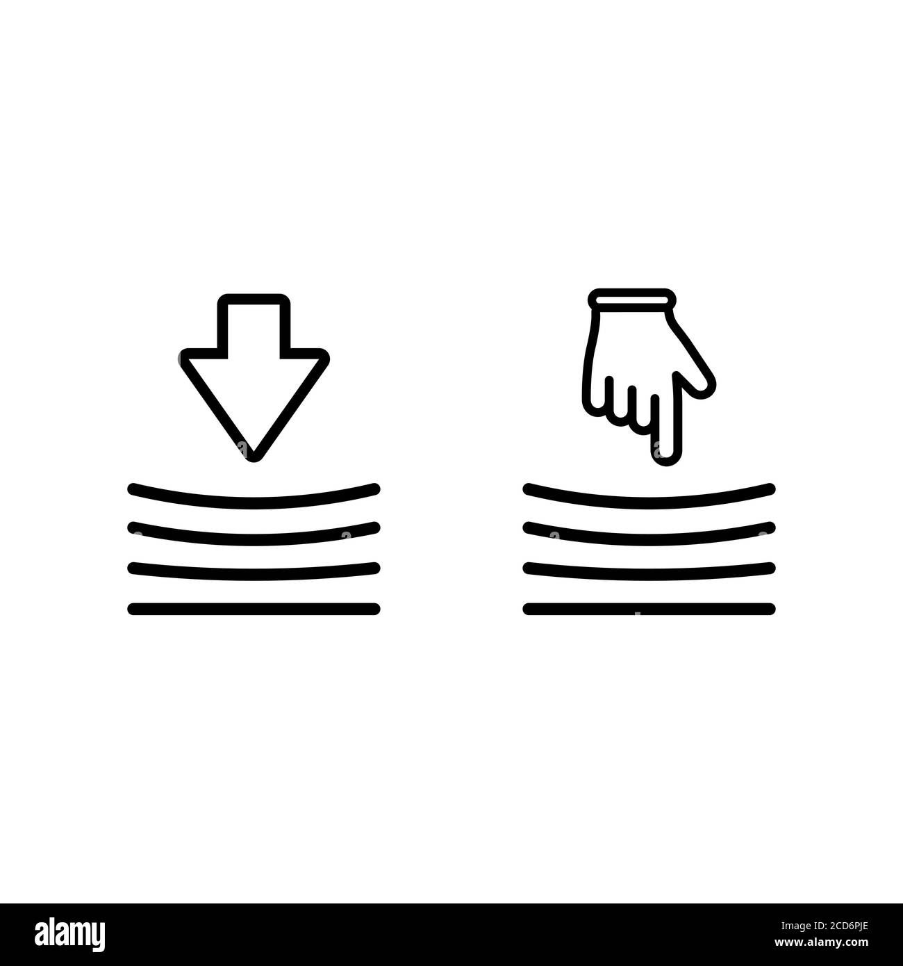 Elastisches Symbol. Zeichen für Resilienz-Material. Qualitätsdesign ...