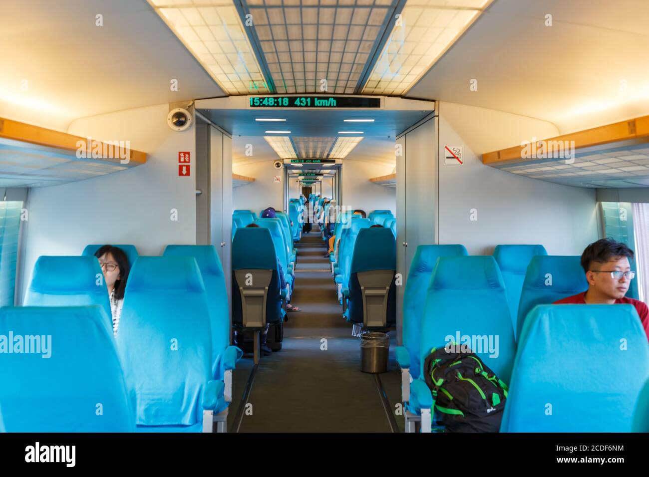 Shanghai, China - 27. September 2019: Shanghai Transrapid Maglev ...