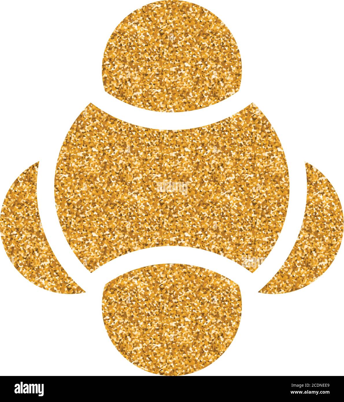 Molecules Symbol in Gold Glitter Textur. Glitzern Luxus Stil Vektor Illustration Stock ...