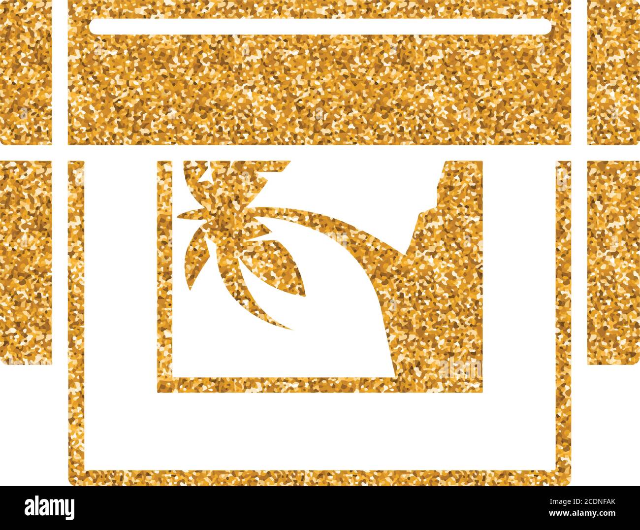 Druck Proof Symbol in Gold Glitter Textur. Glitzern Luxus Stil Vektor ...