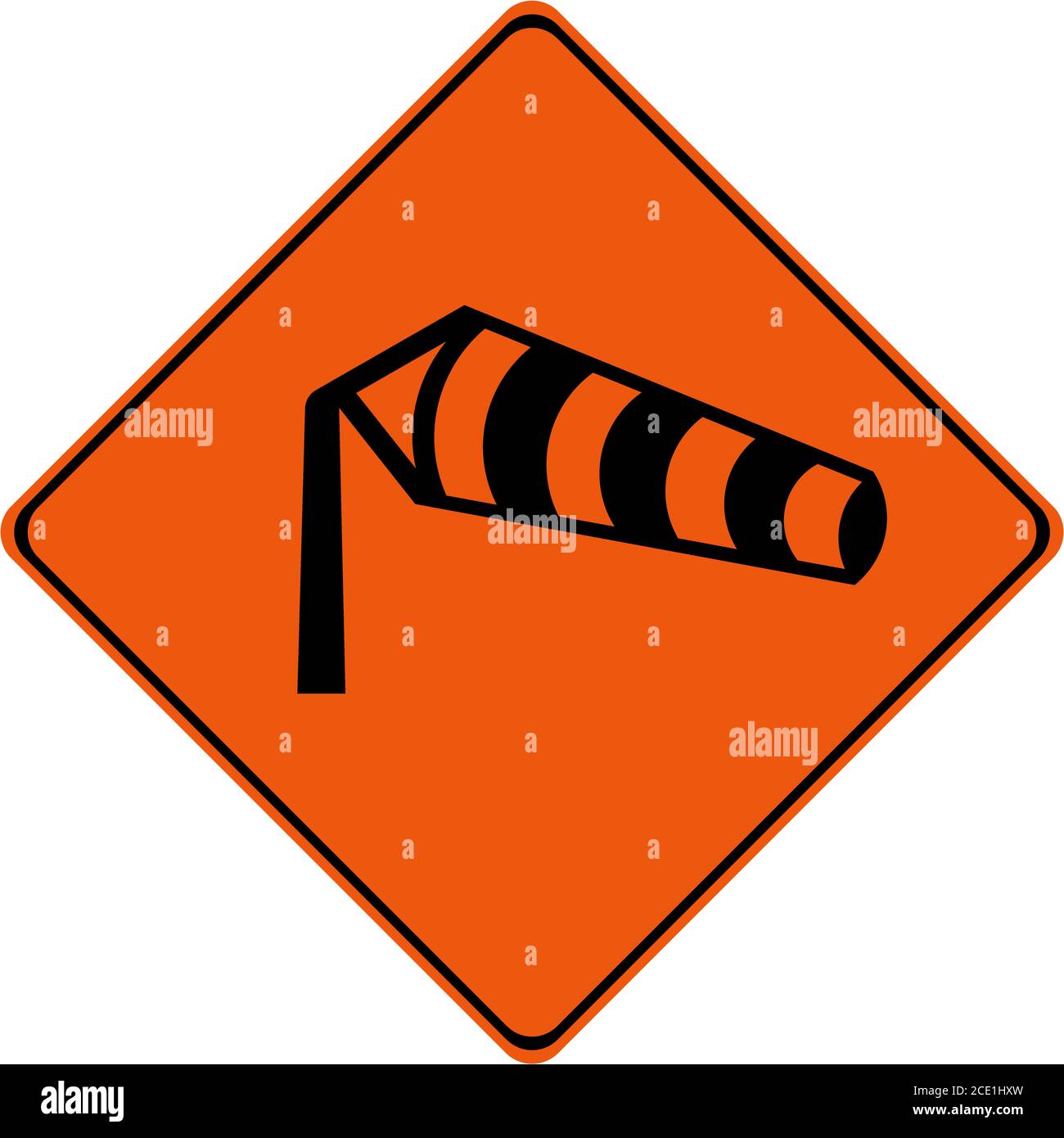 Side wind road sign warning -Fotos und -Bildmaterial in hoher Auflösung ...
