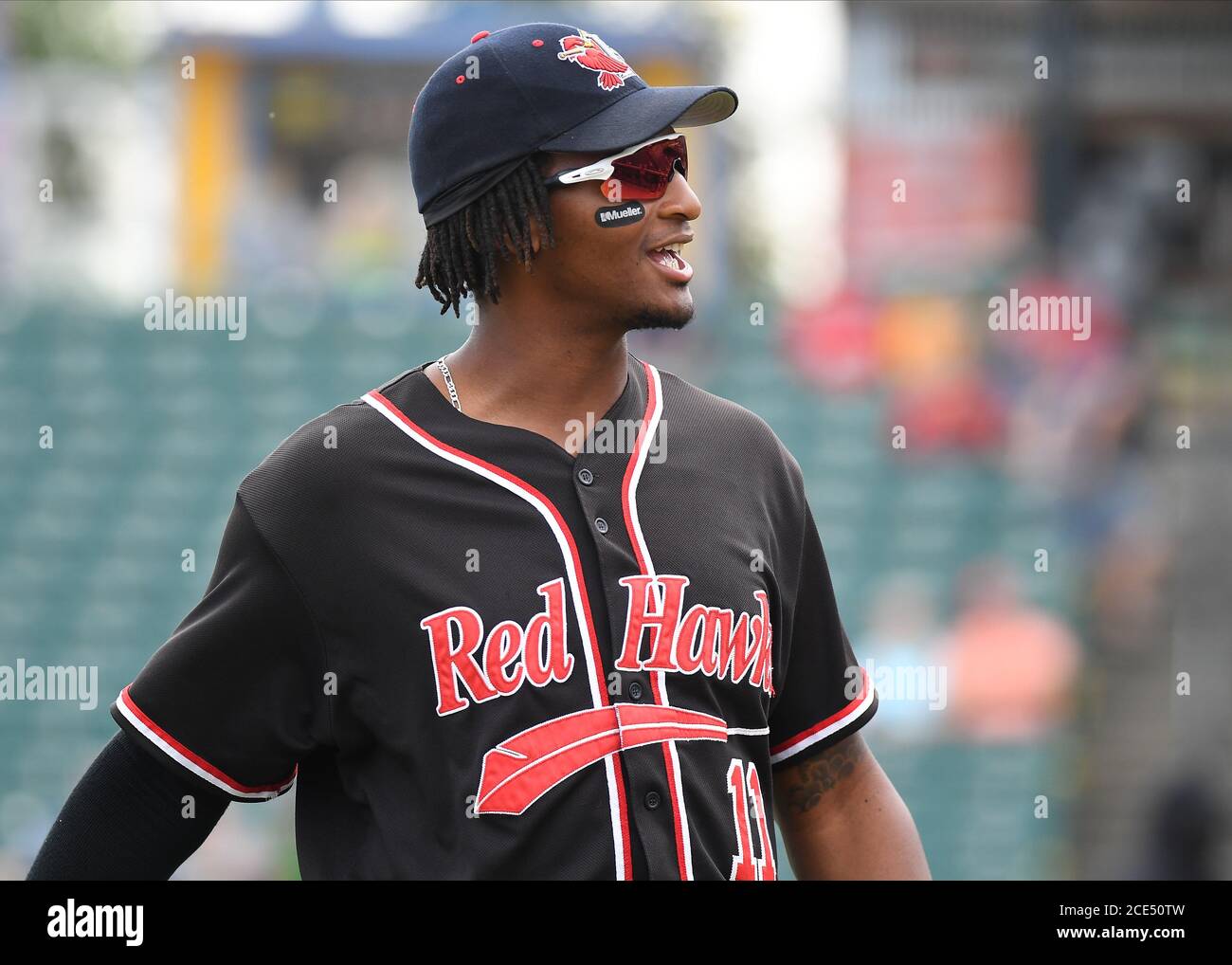 30. August 2020: FM RedHawks Outfielder Correlle Prime (11) reagiert ...
