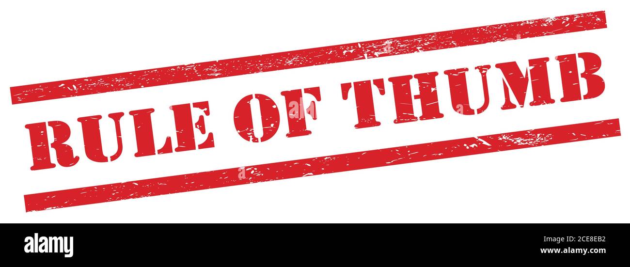 Faustregel stempel -Fotos und -Bildmaterial in hoher Auflösung – Alamy