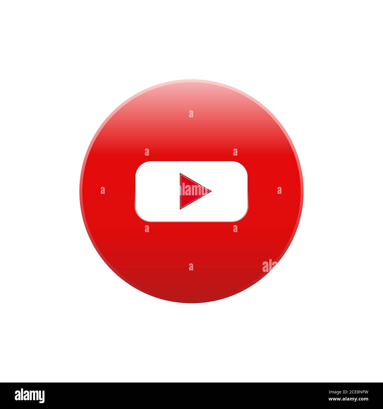 YouTube Vektor Symbol Farbe Website mobile App Stockfotografie - Alamy