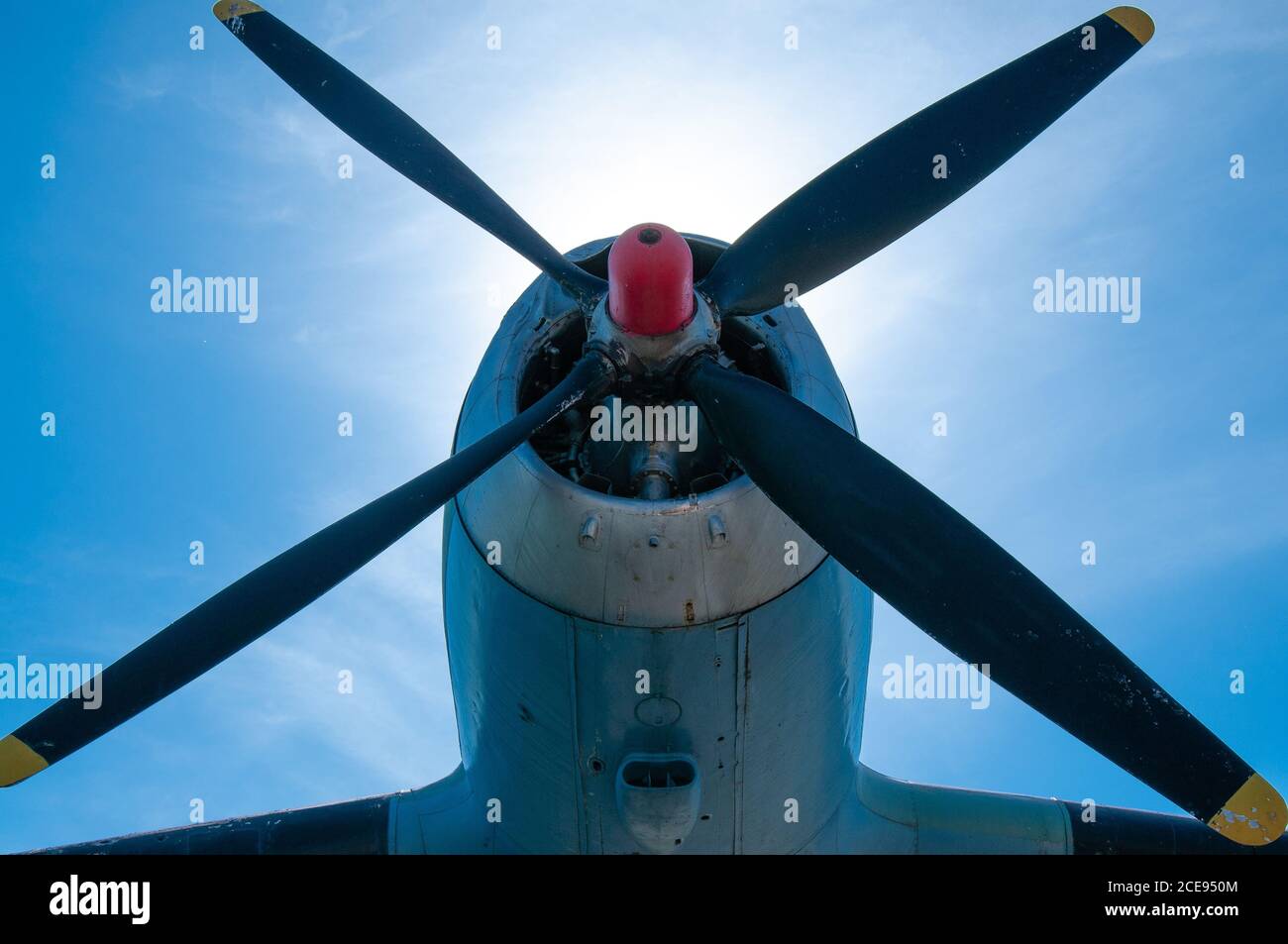 Propeller auf dem flugzeug Stockfotos und -bilder Kaufen - Alamy