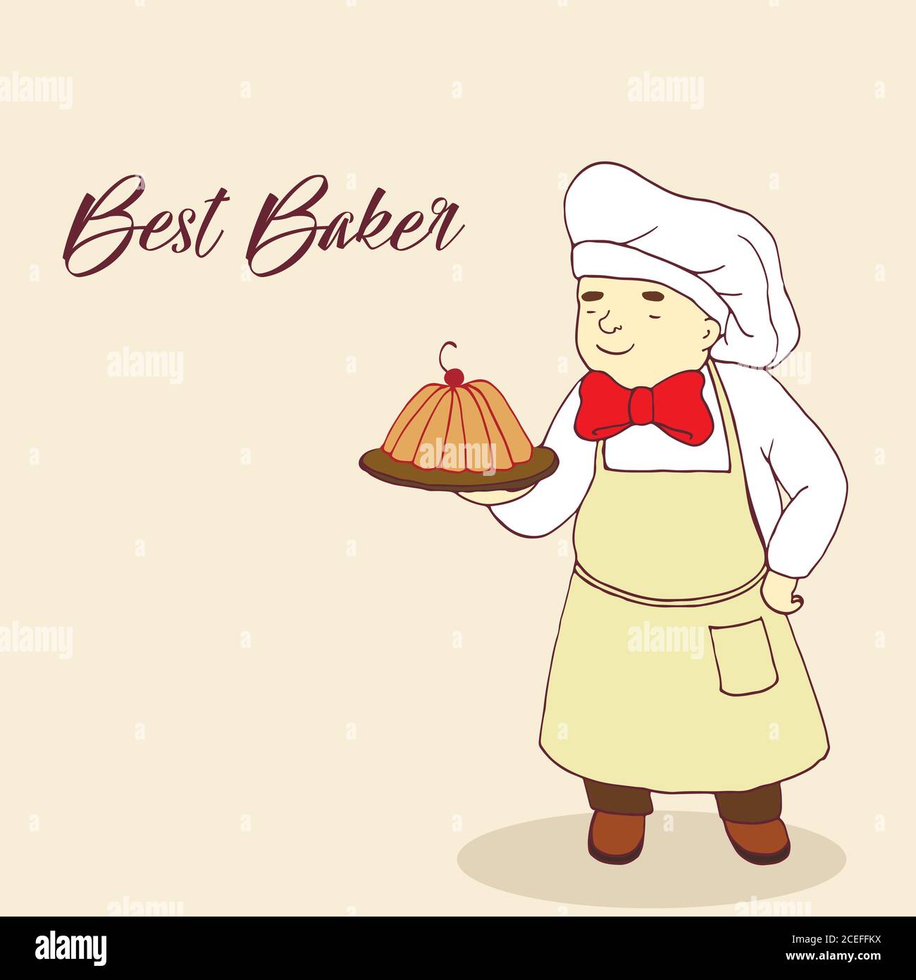 Baker pastry chef cartoon character -Fotos und -Bildmaterial in hoher ...