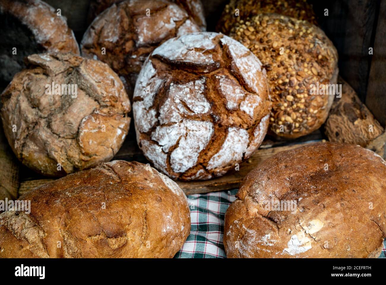 Verschiedene arten von brot roggenbrot Stockfotos und -bilder Kaufen ...