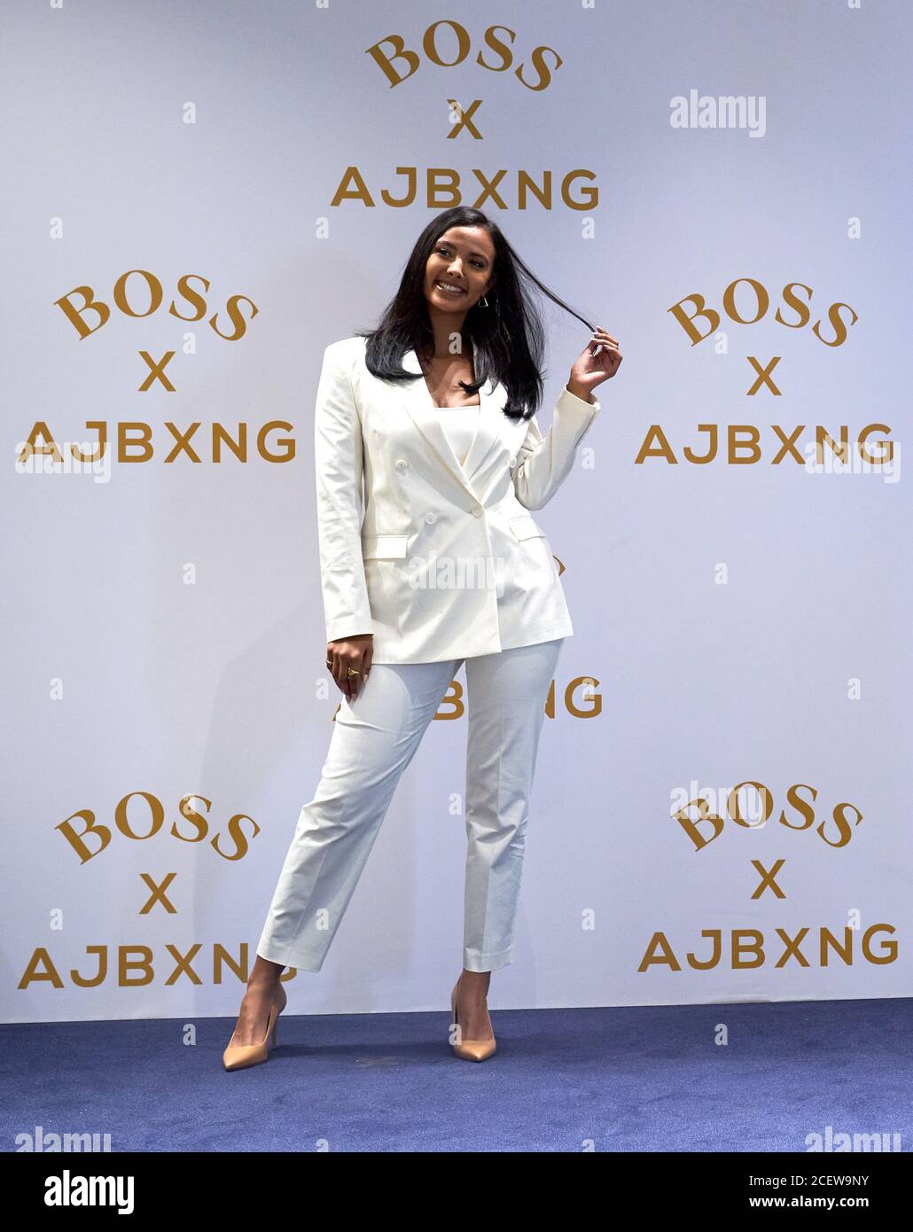 TV-Moderatorin Maya Jama im Hugo Boss Store in der Regent Street ...