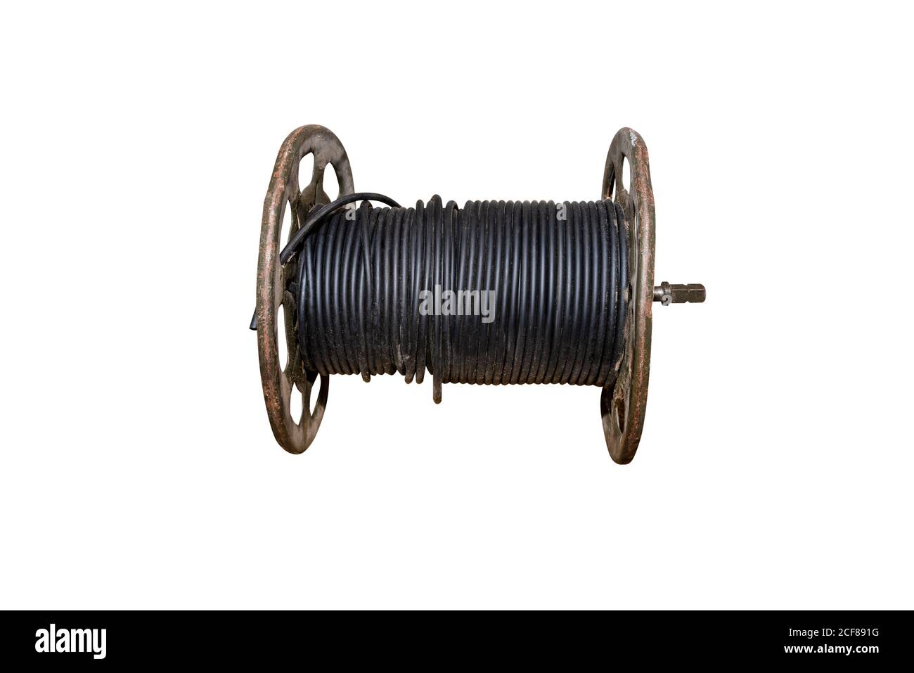 Spool of electric cable -Fotos und -Bildmaterial in hoher Auflösung – Alamy