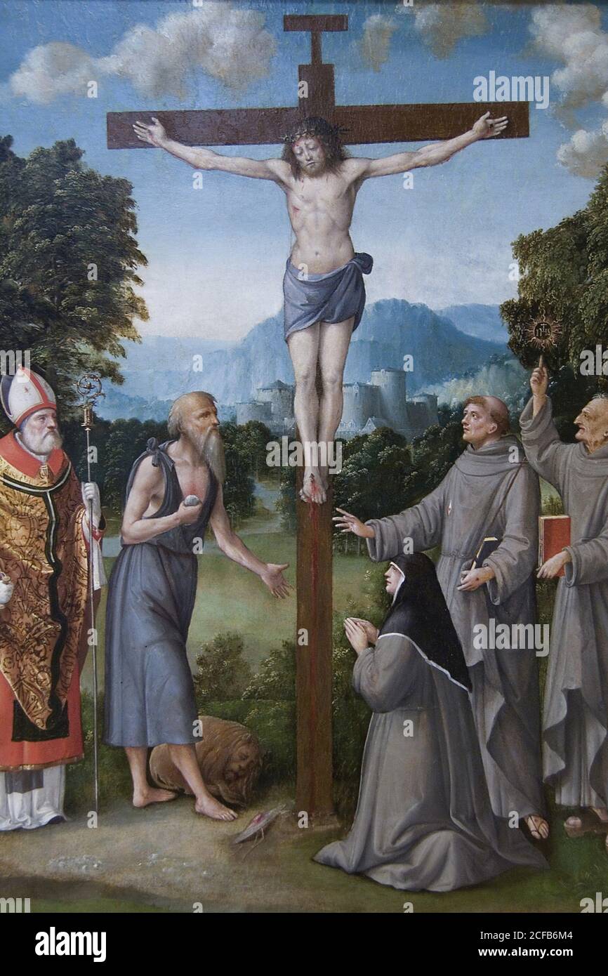 Kreuzigung mit heiligen -Fotos und -Bildmaterial in hoher Auflösung – Alamy