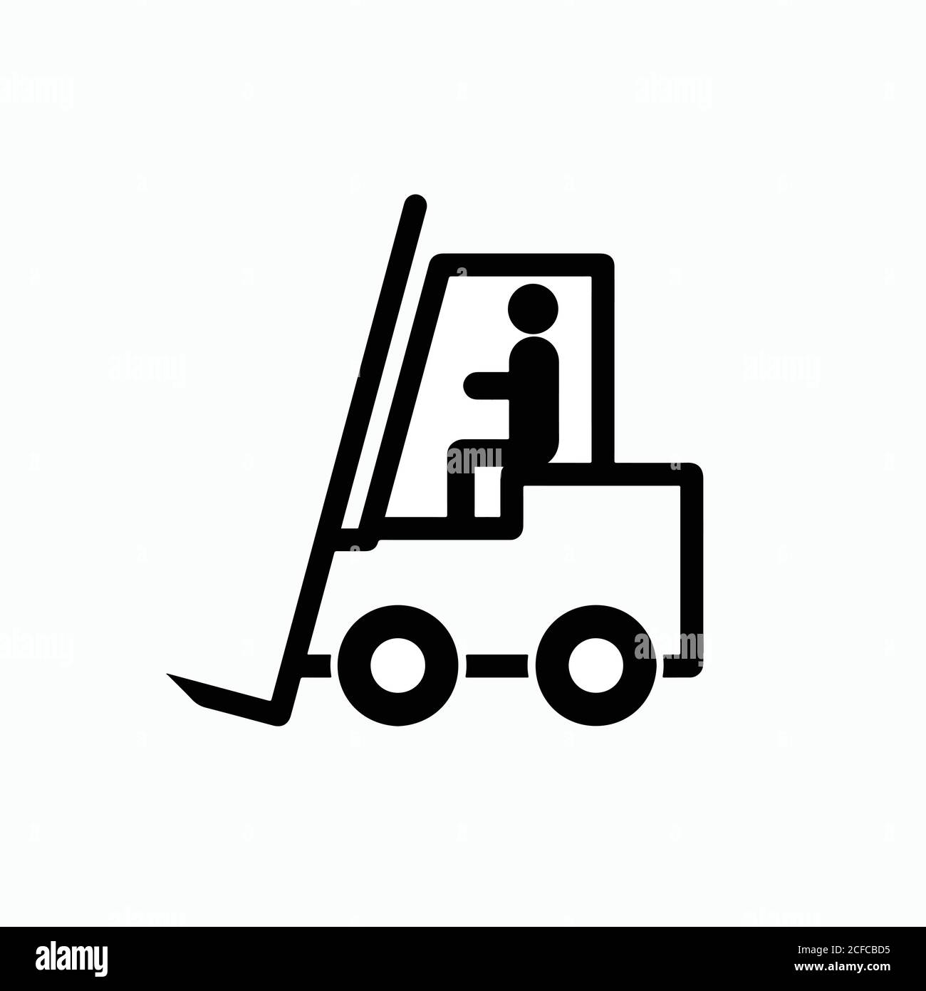 Gabelstapler vektor vektoren Stock-Vektorgrafiken kaufen - Alamy