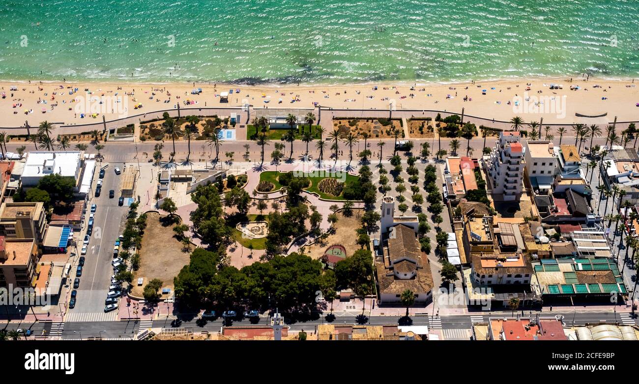 Luftbild, Arenal Strand mit Balneario 5, Balneario 6, Balneario 5, S ...