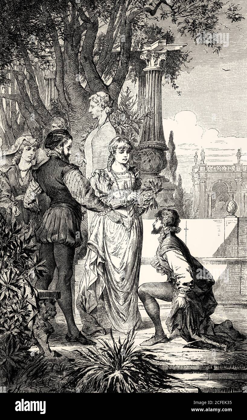 Tassos Krönung der Poesie von Leonore Sanvitale und Eleonora d'Este ...