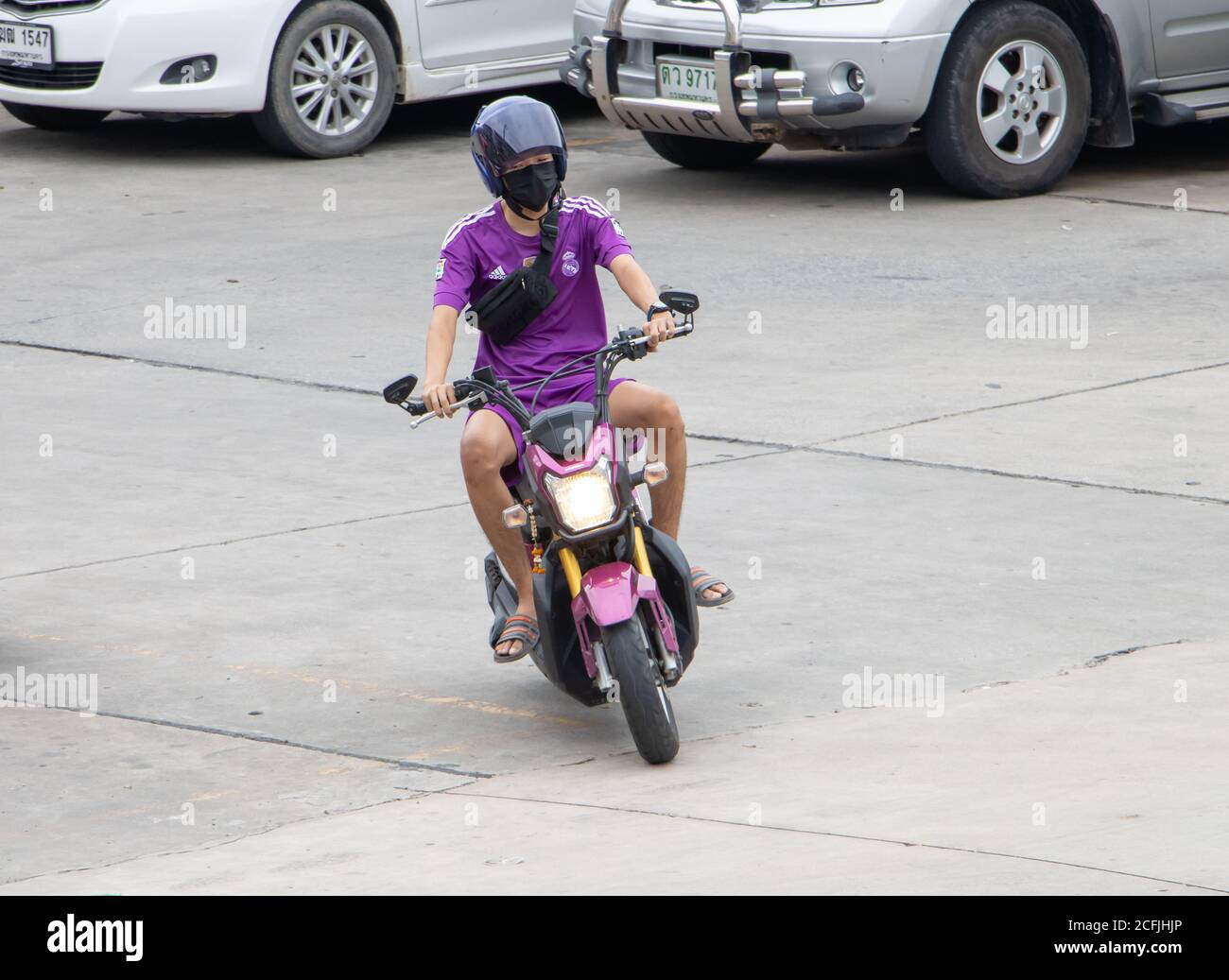 Lila Motorrad Stockfotos und -bilder Kaufen - Alamy