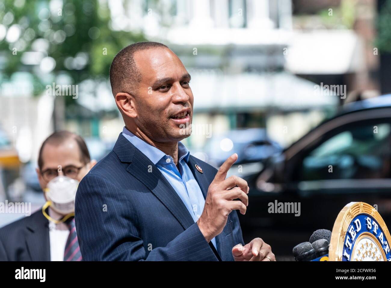 New York, NY - 7. September 2020: Der Kongressabgeordnete Hakeem ...