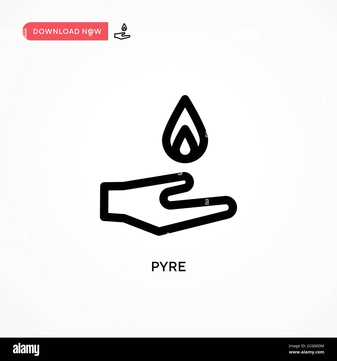 Einfaches Vektor-Symbol für Pyre. Moderne, einfache flache Vektor ...