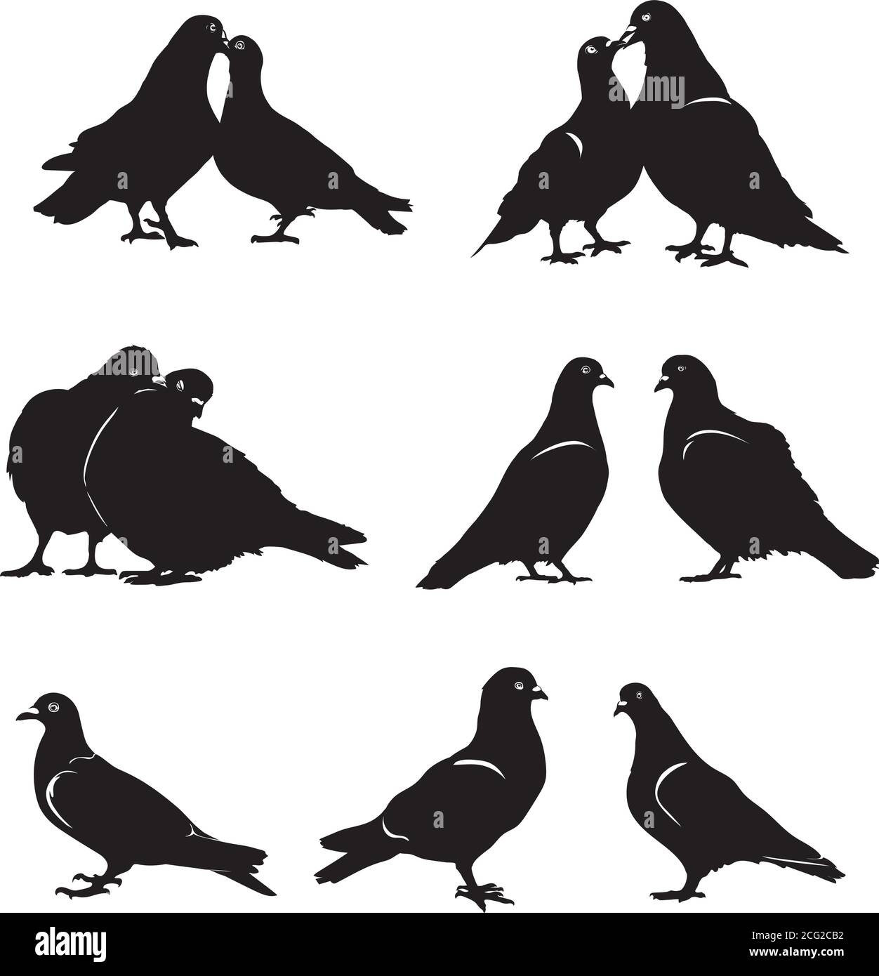 Silhouette liebespaar freigestellt Stock-Vektorgrafiken kaufen - Alamy