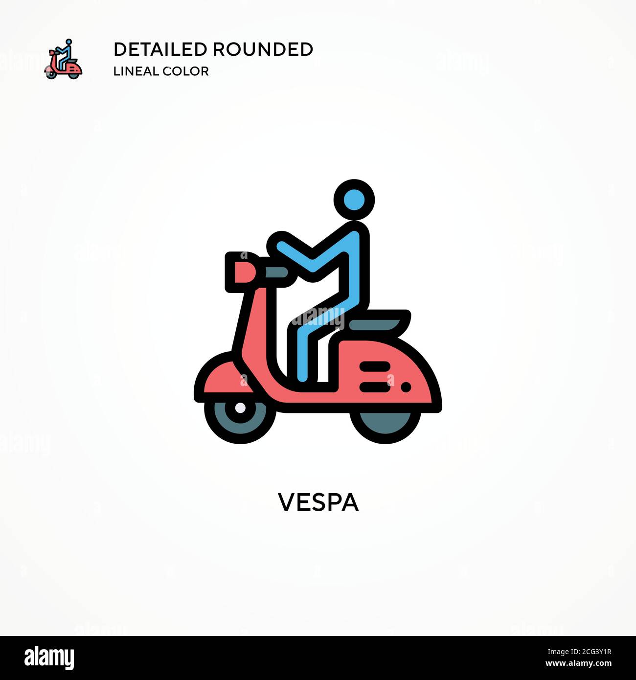 Vespa motor Stock-Vektorgrafiken kaufen - Alamy