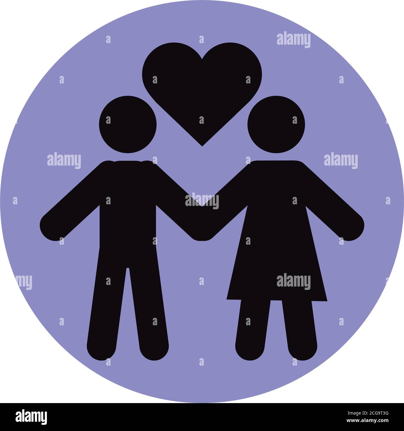 Romantische paar figur silhouette Stock-Vektorgrafiken kaufen - Alamy