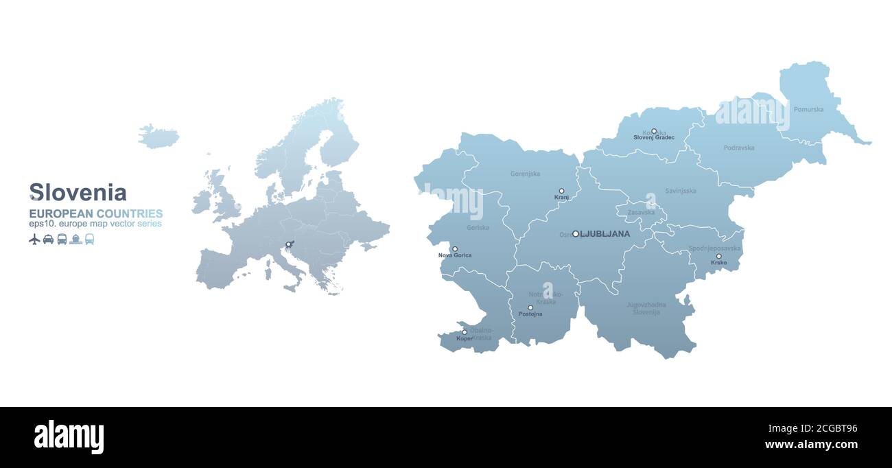 Slowenien karte -Fotos und -Bildmaterial in hoher Auflösung – Alamy
