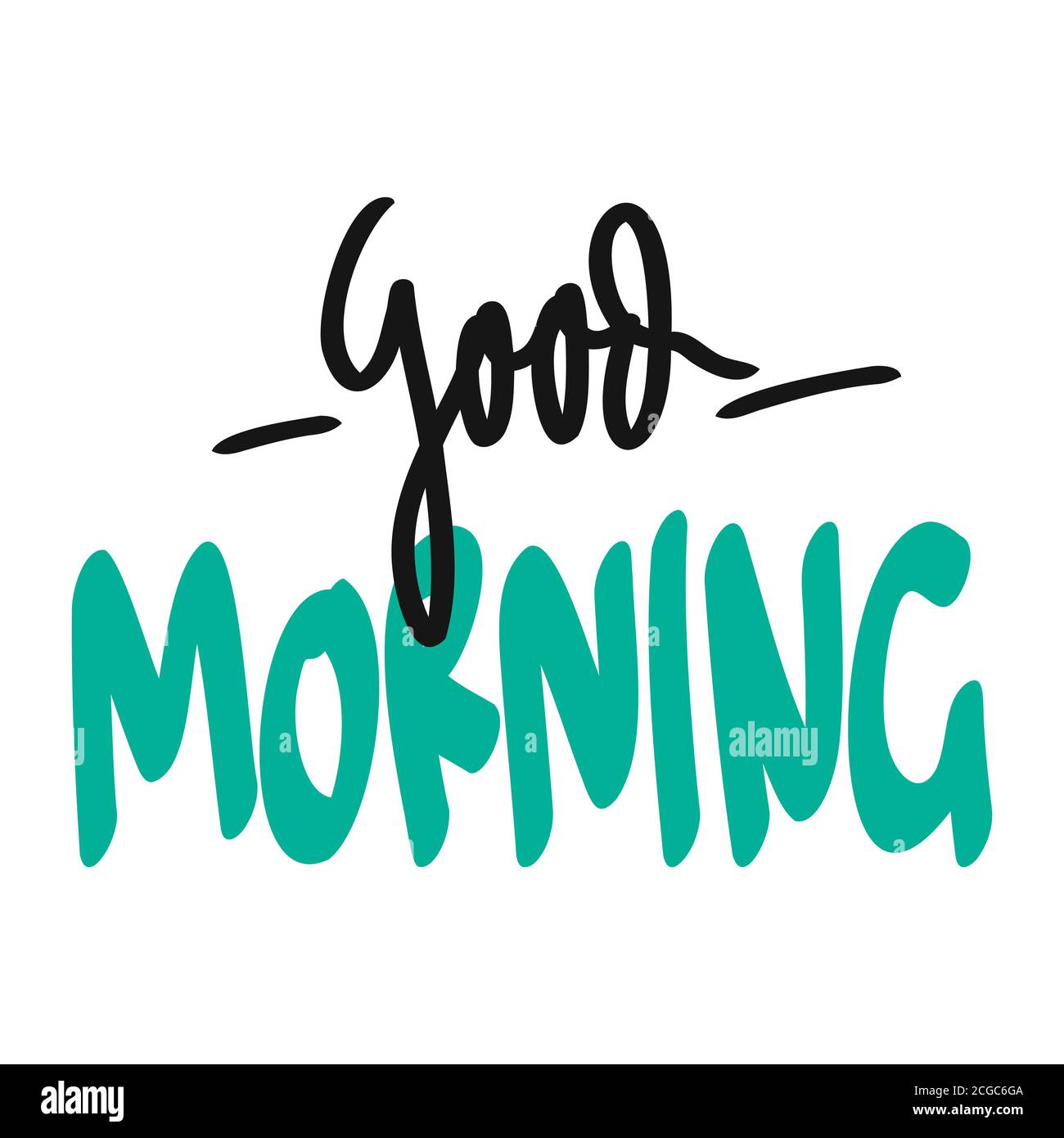 Good Morning Sunshine Nizza Vektor Kalligraphie Schriftzug Motivation ...