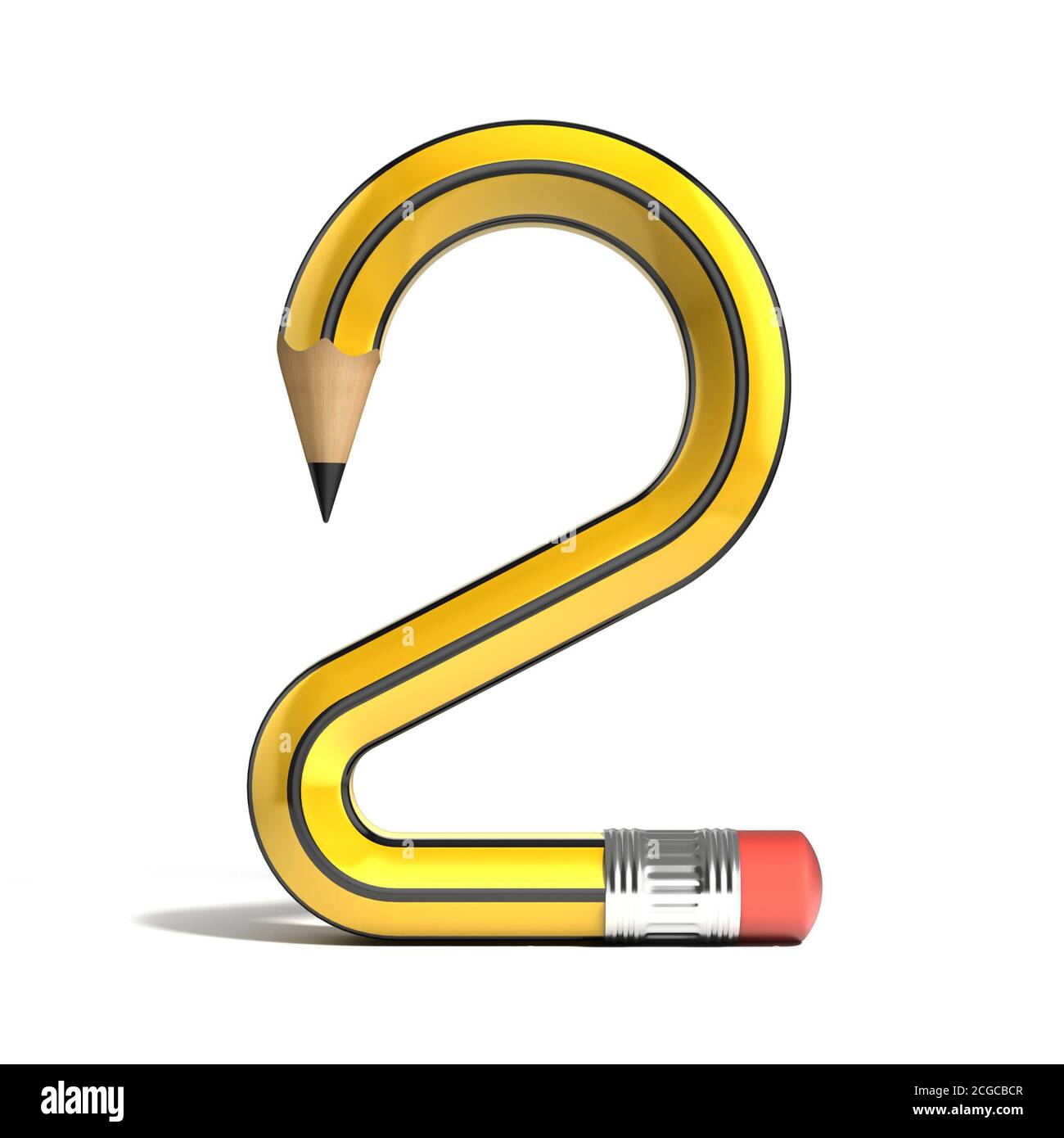Nummer zwei bleistift -Fotos und -Bildmaterial in hoher Auflösung – Alamy