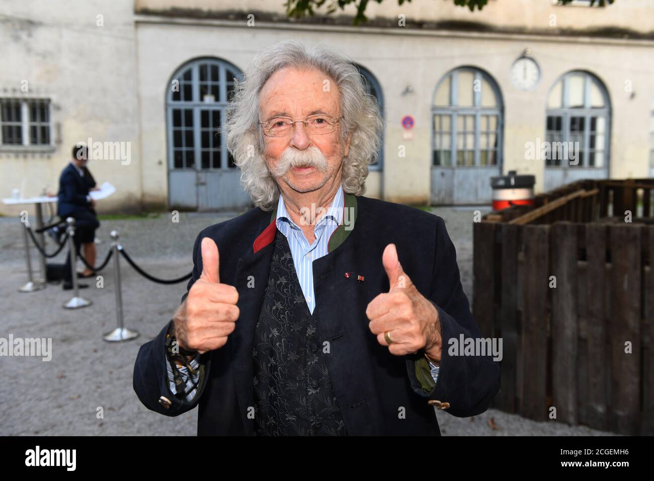 München, Deutschland. September 2020. Moderator Jean Pütz wird auf der ...
