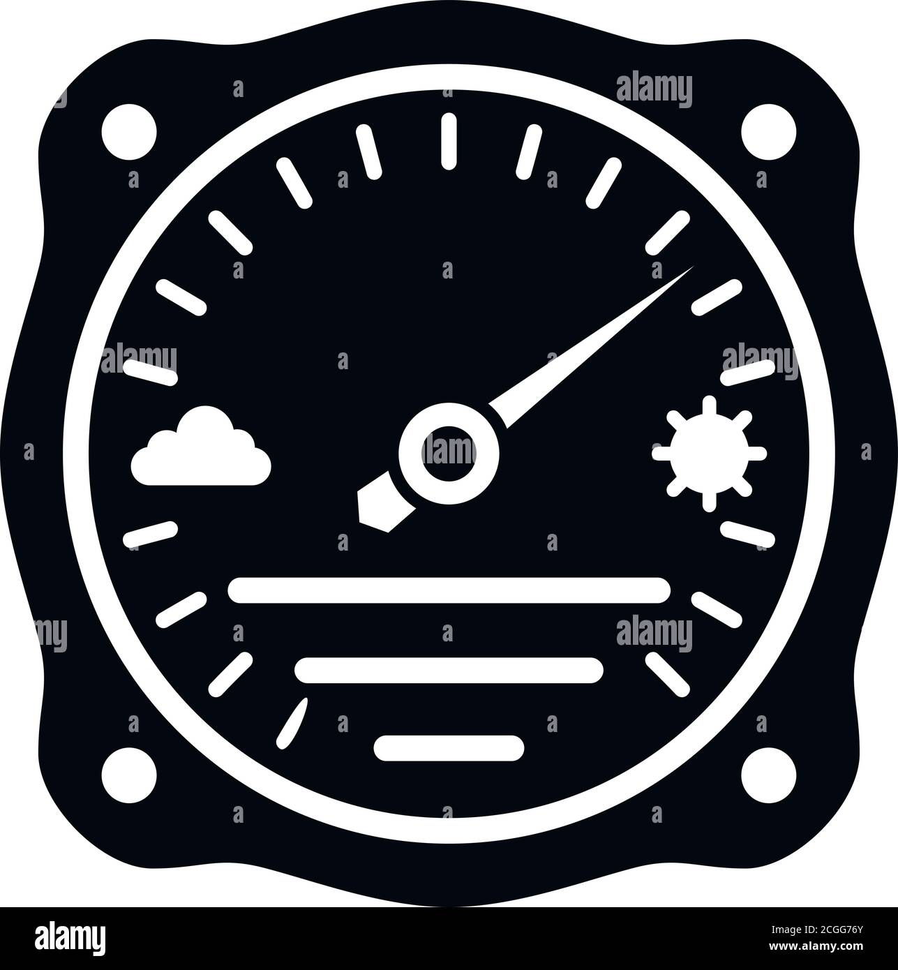 Atmosphärenbarometer-Symbol. Einfache Illustration der Atmosphäre ...