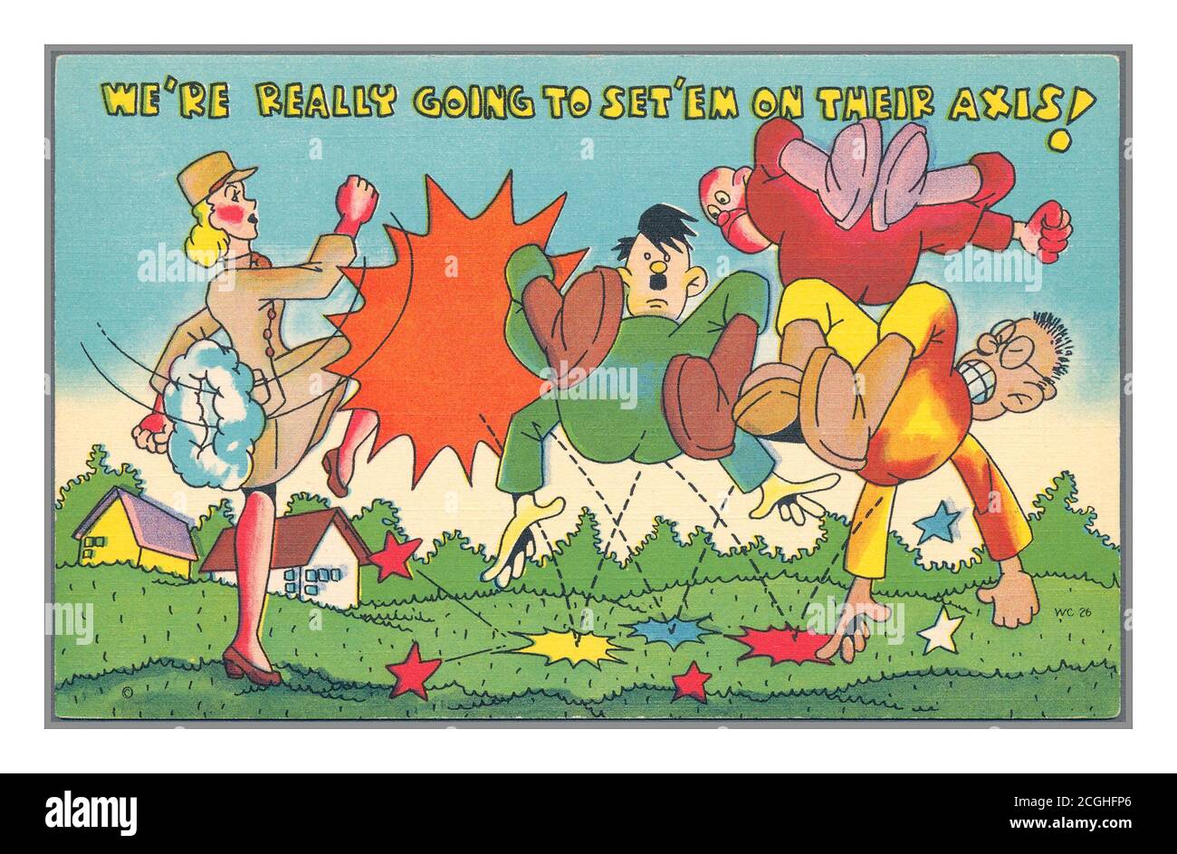 Karikatur Hitler Tojo Zweiter Weltkrieg Stockfotos und -bilder Kaufen ...