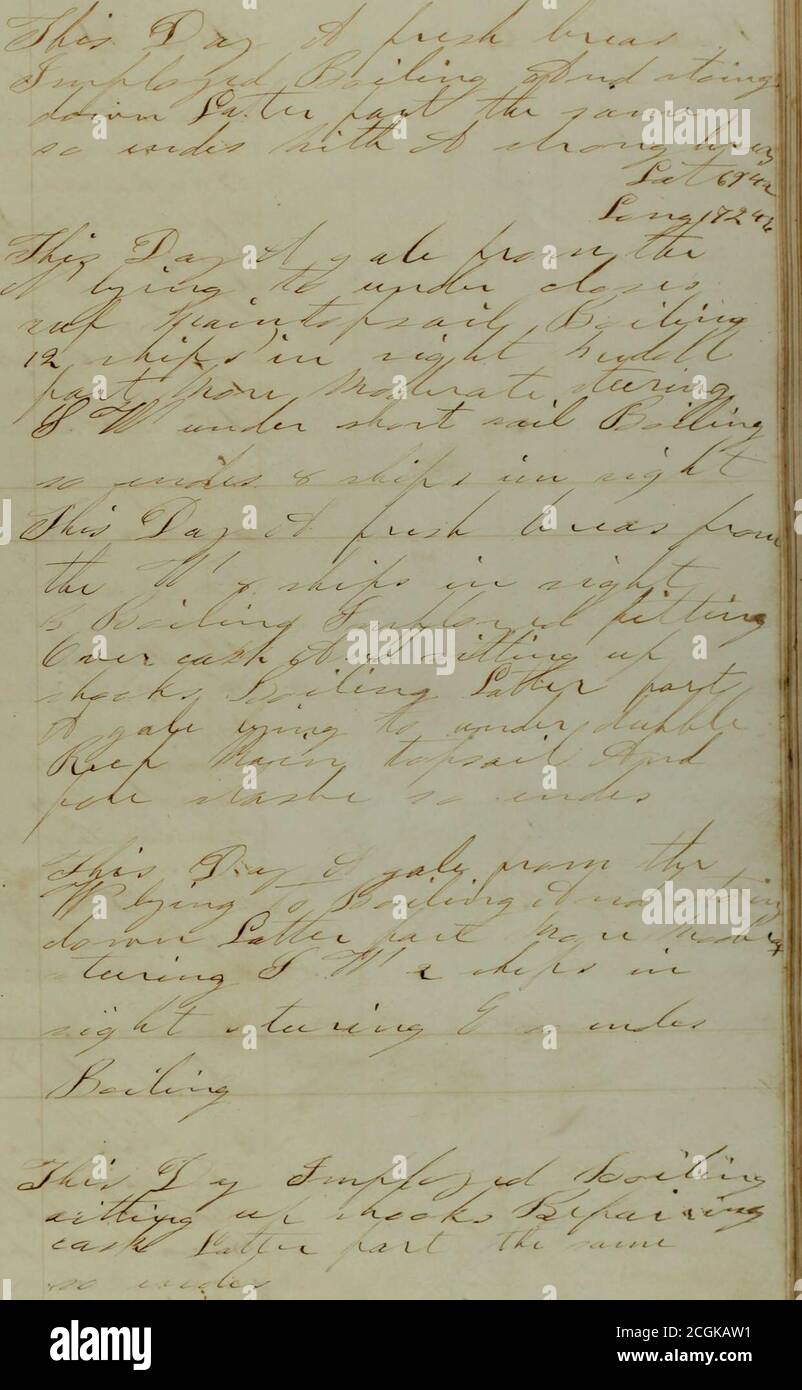 . [Logbuch des Milo (Schiff) von New Bedford, Mass., gemeistert von ...