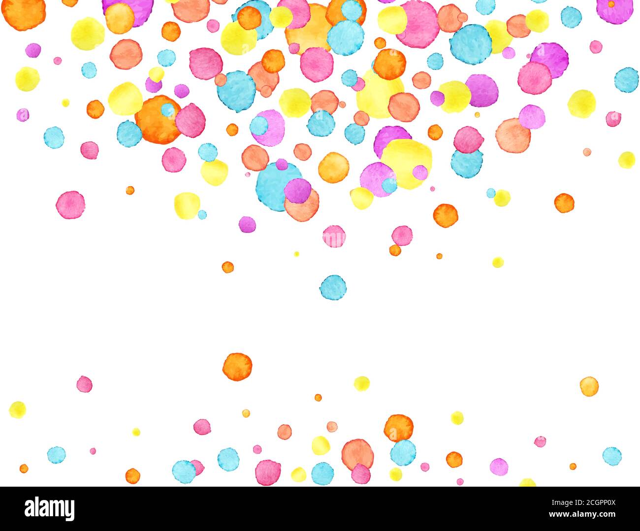 Konfetti Hintergrund. Aquarell-Konfetti-Design. Party-Konzept ...