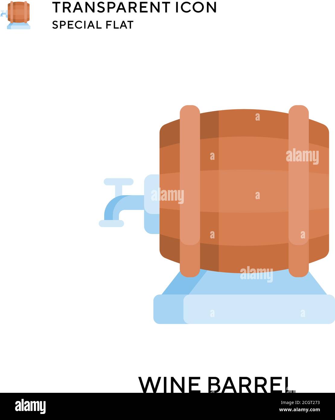 Vektorsymbol für Weinfass. Flache Illustration. Vektor EPS 10 Stock ...