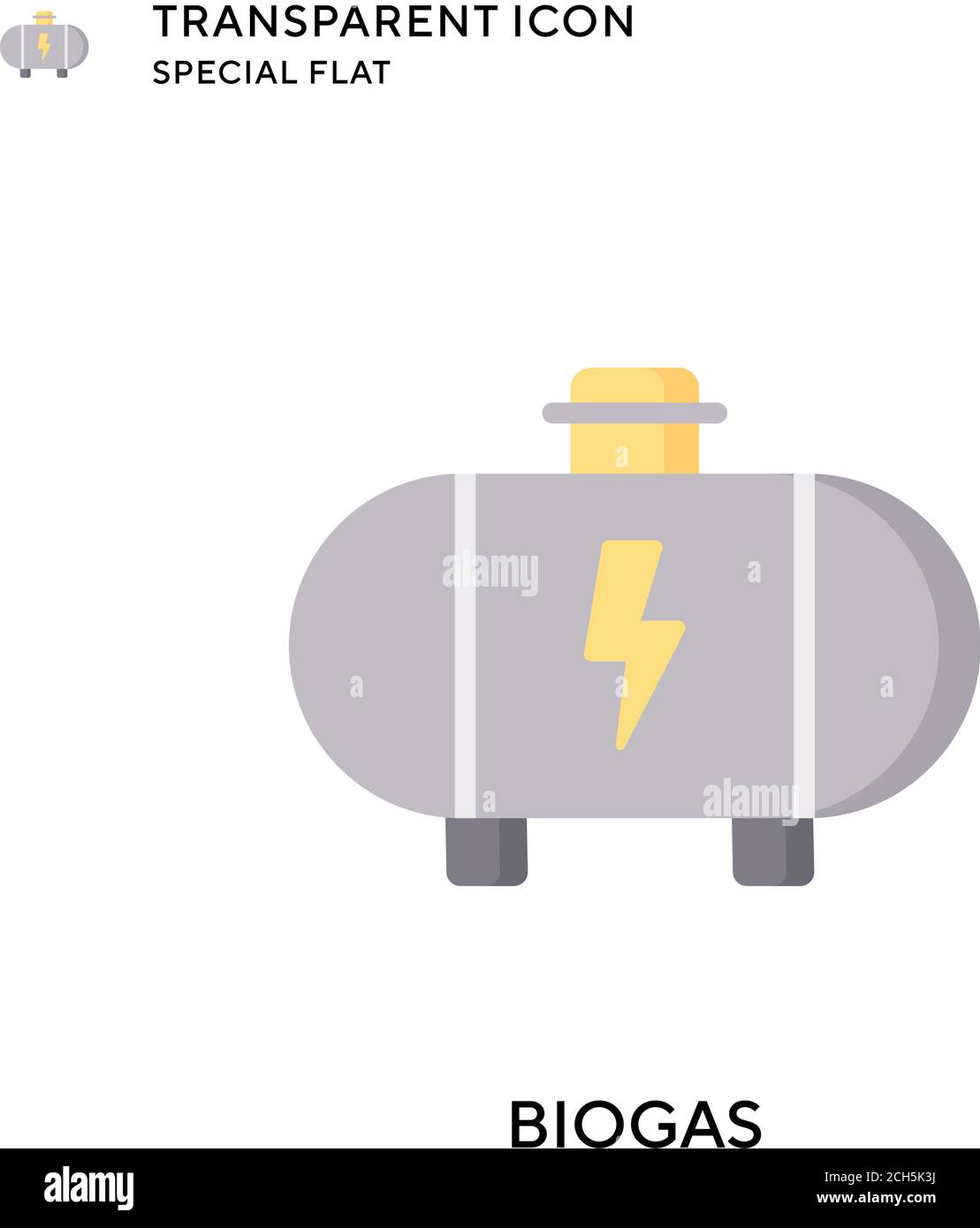 Symbol für Biogas-Vektor. Flache Illustration. Vektor EPS 10 Stock ...