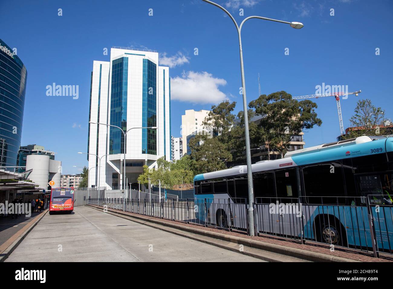 Sydney Busse und Bus Interchange Station in Parramatta City Centre ...