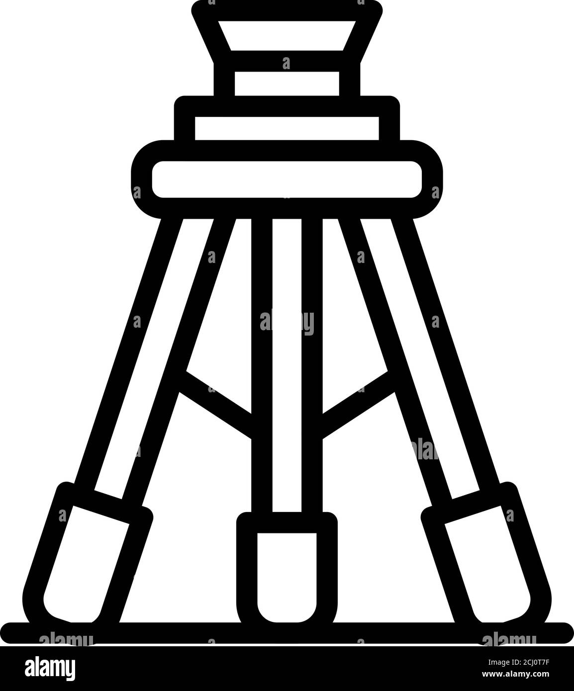 Konstruktion Stativ Symbol, Umriss Stil Stock-Vektorgrafik - Alamy