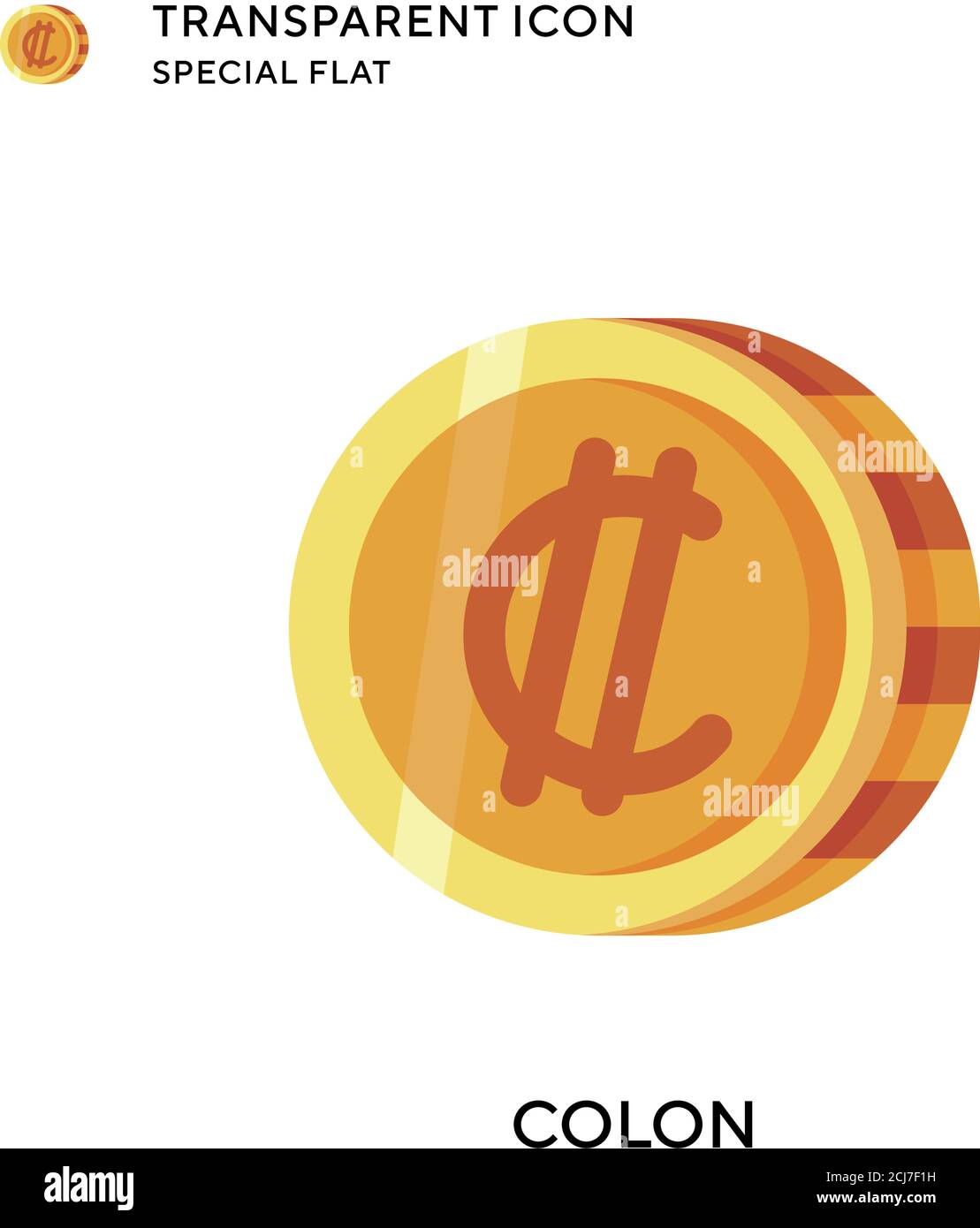 Symbol für Doppelpunkt-Vektor. Flache Illustration. Vektor EPS 10 Stock ...