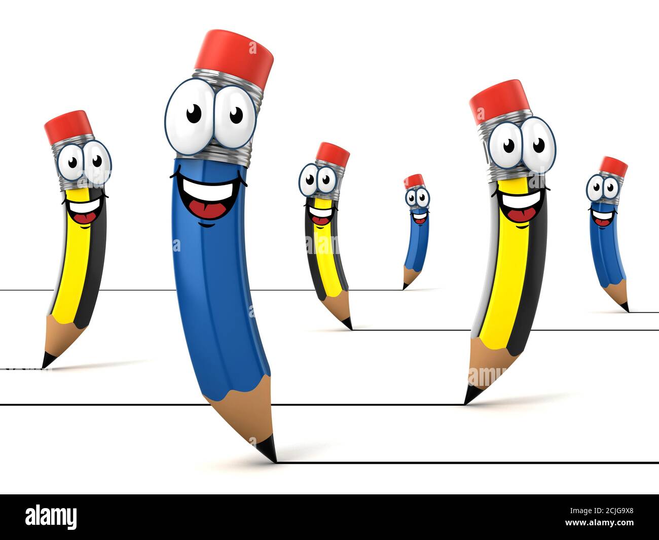 Cartoon bleistift -Fotos und -Bildmaterial in hoher Auflösung – Alamy