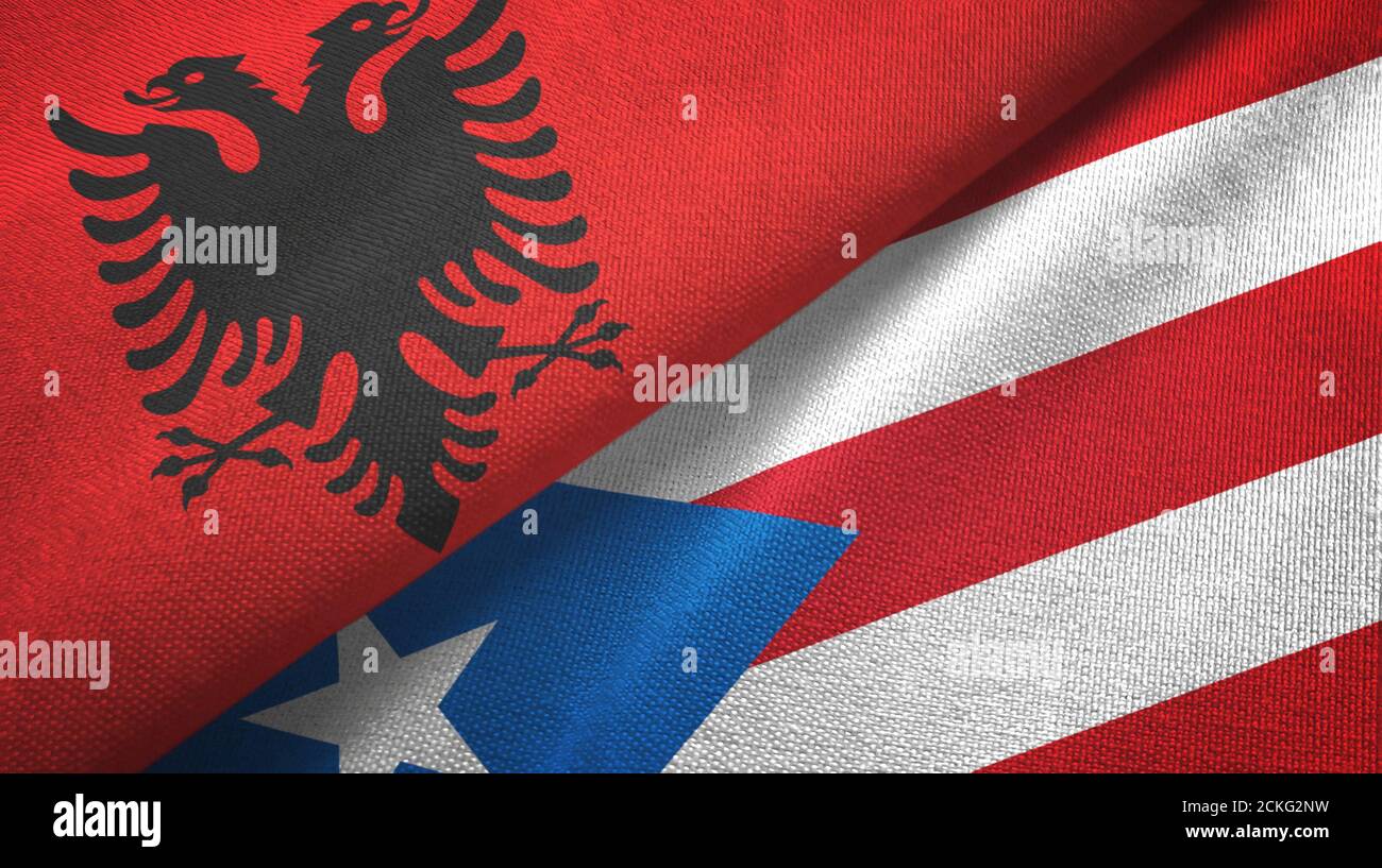 Bandera de puerto rico albania -Fotos und -Bildmaterial in hoher ...
