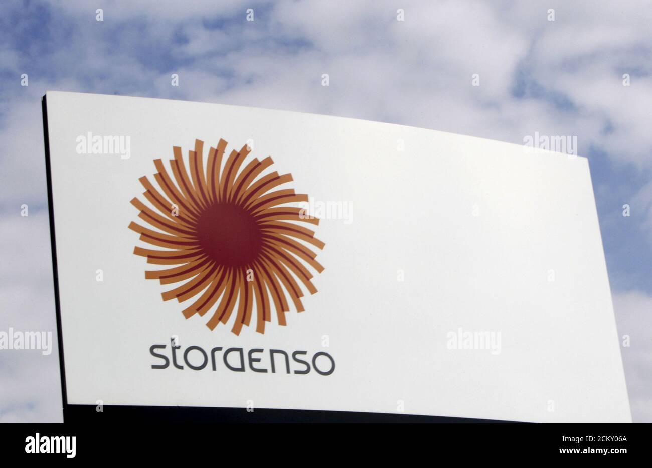 Stora Enso Logo Stockfotos und -bilder Kaufen - Alamy