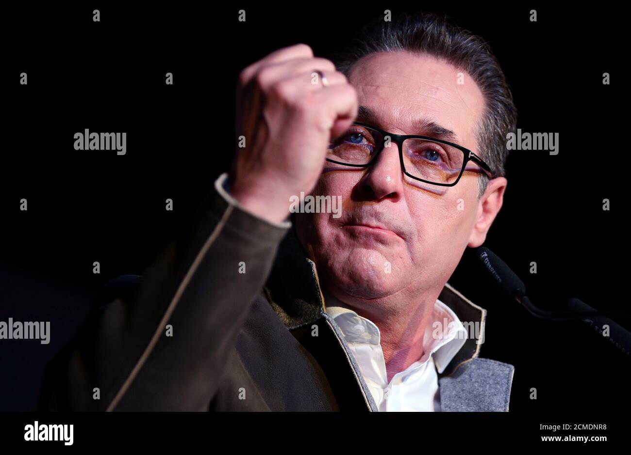 Heinz-Christian Strache, ehemaliger Vorsitzender der Freiheitlichen Partei Österreichs (FPOe ...