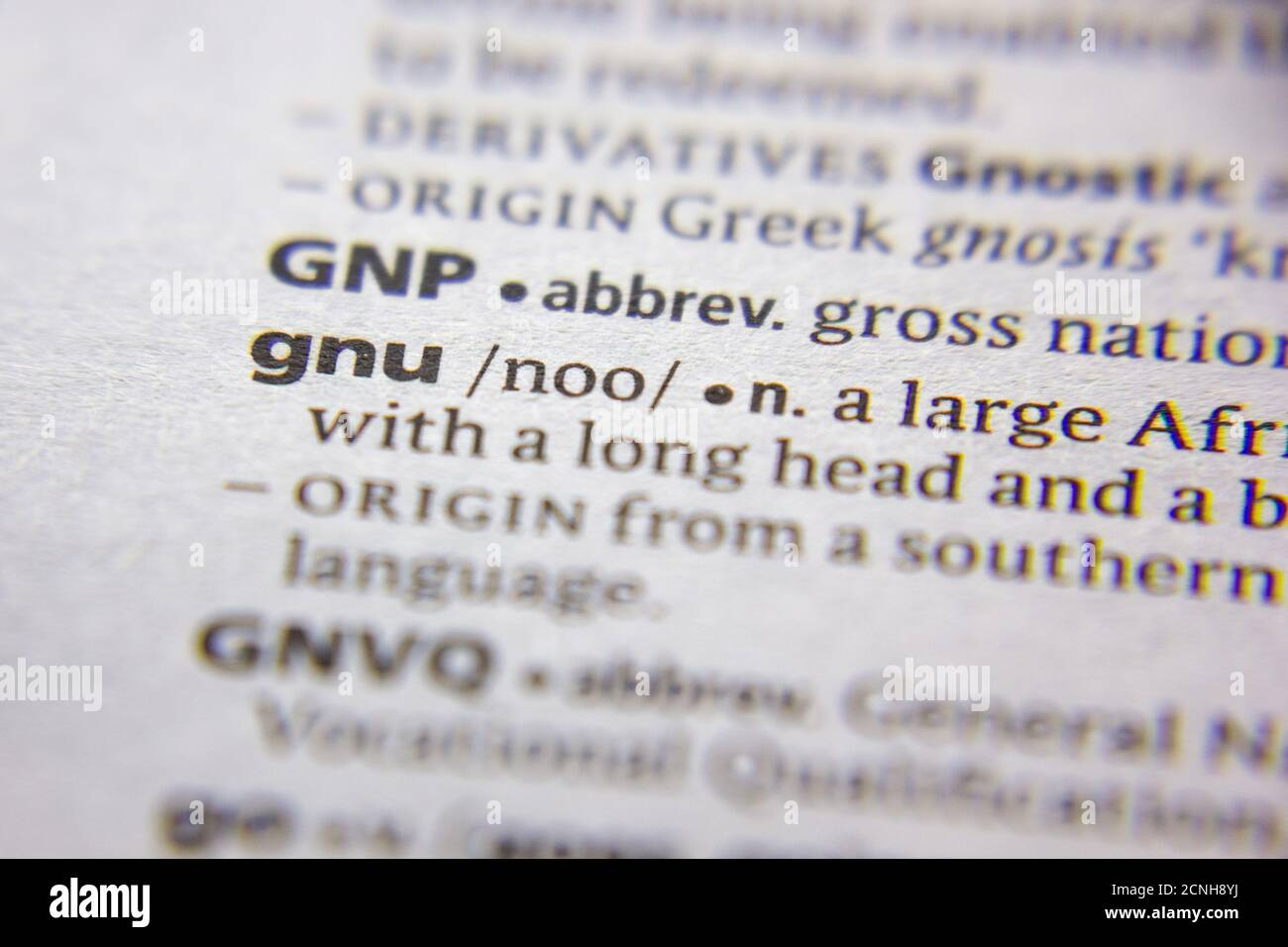Gnu text -Fotos und -Bildmaterial in hoher Auflösung – Alamy