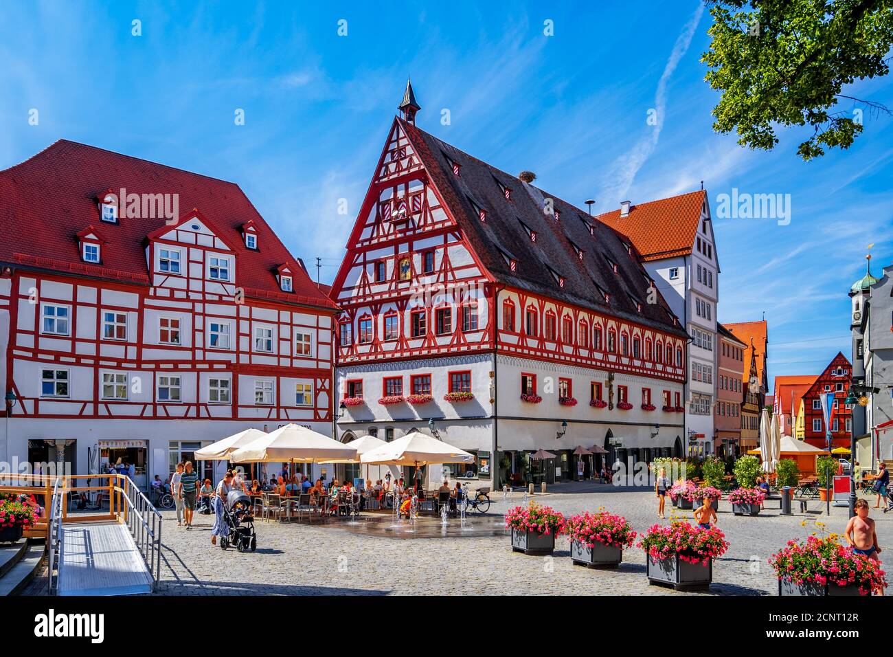 The marketplace of nördlingen -Fotos und -Bildmaterial in hoher Auflösung – Alamy