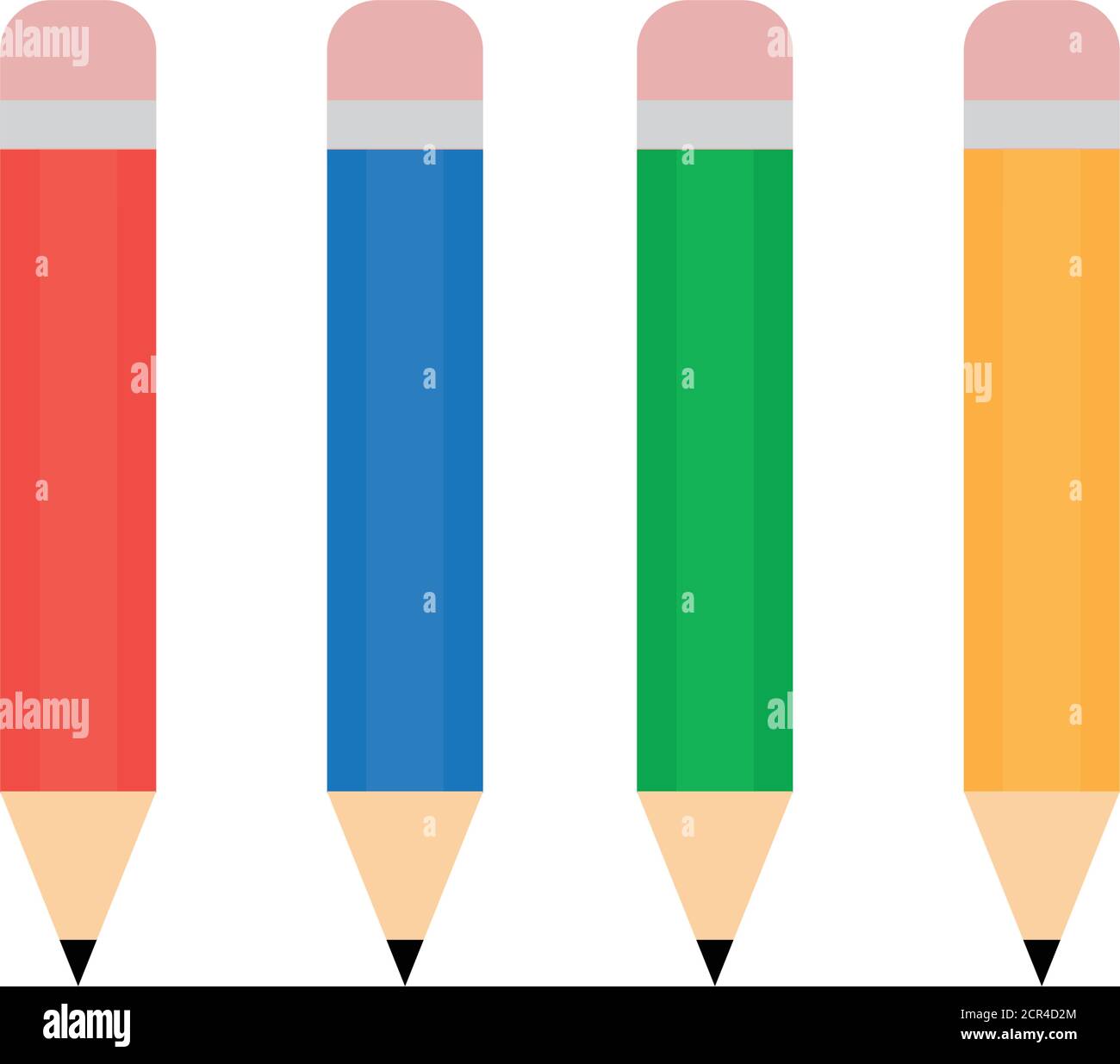 Bleistift Icon Set Vektor-Logo Stock-Vektorgrafik - Alamy