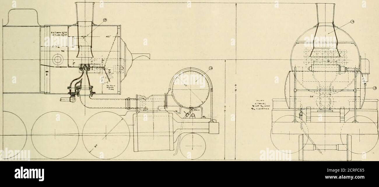 Querschnitt der lokomotive dampfmaschine -Fotos und -Bildmaterial in ...