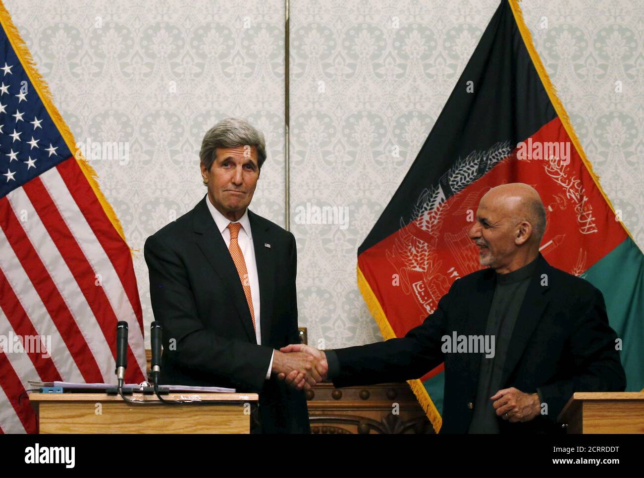 Afghanistan Ashraf Ghani John Kerry Kabul Stockfotos und -bilder Kaufen ...