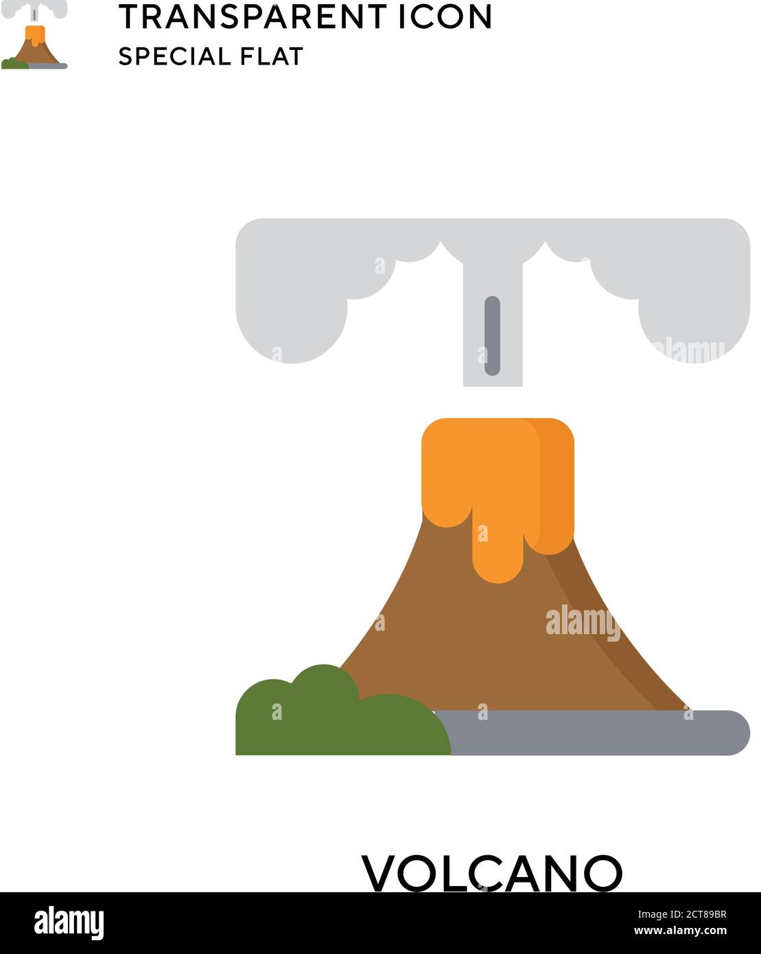 Vulkane explodieren illustration Stock-Vektorgrafiken kaufen - Alamy