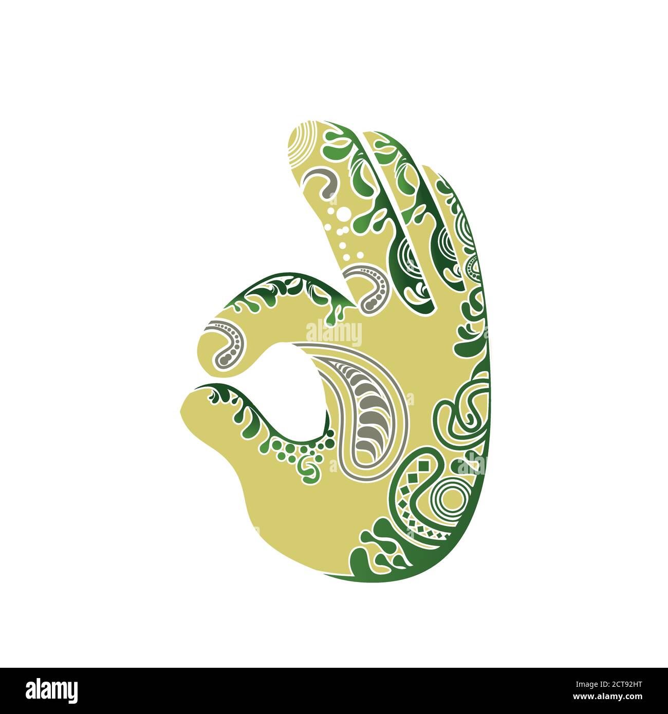 Okay hand Stock-Vektorgrafiken kaufen - Alamy